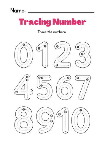 Early Years Tracing Worksheets: Numbers & Pencil Control Practice ...