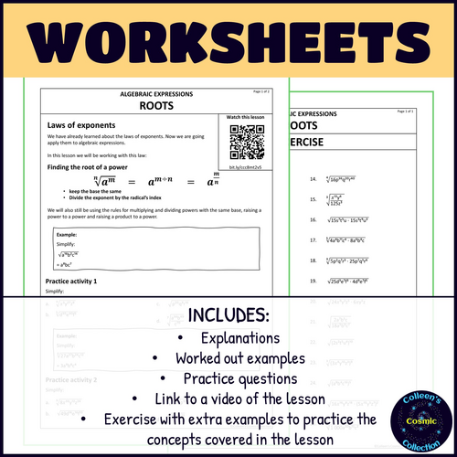 Roots of Algebraic Expressions - Grade 8 Maths Term 2 Lesson 5 CAPS ...