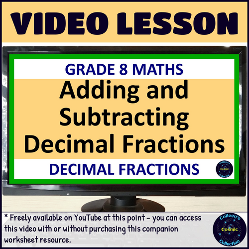 Adding and Subtracting Decimal Fractions - Grade 8 Maths Term 3 Lesson ...