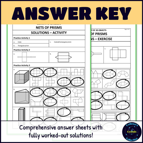 Nets of Prisms - Grade 8 Maths Term 4 Lesson 14 CAPS | Teaching Resources