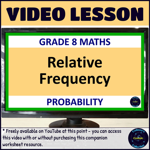 Relative Frequency - Grade 8 Maths Term 4 Lesson 17 CAPS | Teaching ...