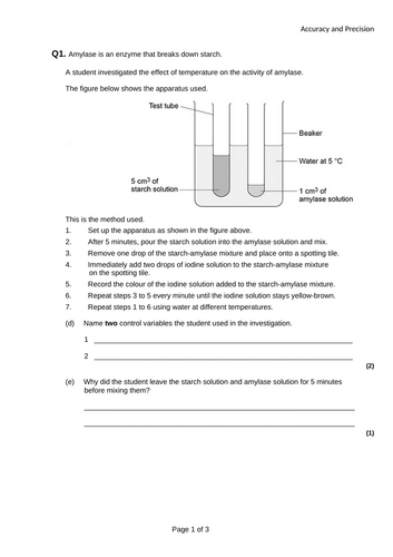 Accuracy and Precision | Teaching Resources