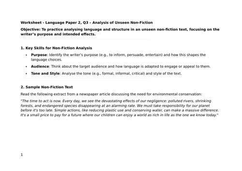 GCSE English - Exam Revision - An Inspector Calls, language analysis ...