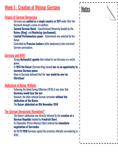 Nazi Germany - German Revolution | Teaching Resources