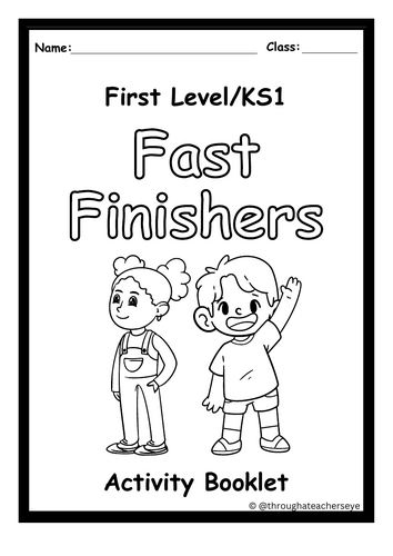 Fast Finishers Activity Booklet KS1 1st Level | Teaching Resources