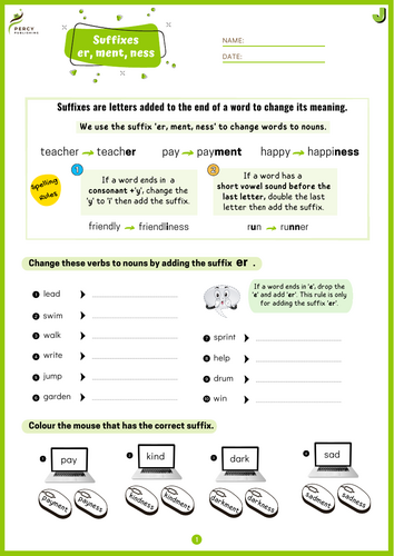Suffixes for Ages 6-7 | Teaching Resources