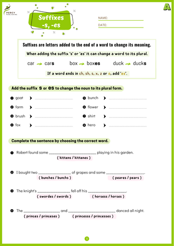 Suffixes for Ages 6-7 | Teaching Resources