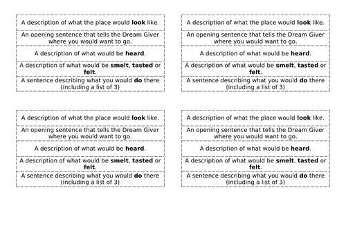 Dreamgiver (LKS2) - 8 Lesson Writing Sequence - The Literacy Shed ...