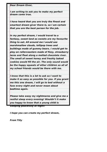 Dreamgiver (LKS2) - 8 Lesson Writing Sequence - The Literacy Shed ...