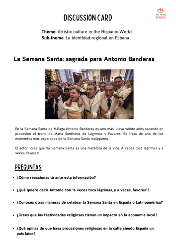 Semana Santa | Easter | A Level Spanish | Teaching Resources