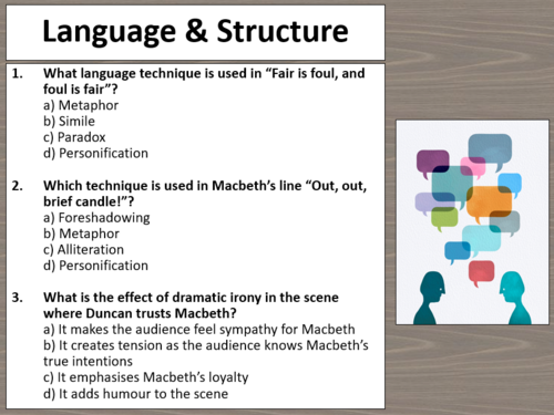 50-Question Macbeth Quiz: Characters, Quotes, Symbols, Social Context ...