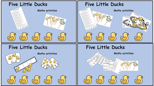 5 Little Ducks Maths Activities | Teaching Resources