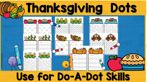 Thanksgiving Do-A-Dot Marker Color & Dot Dauber Activity or Sticker ...