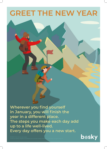 'Greet the New Year' New year, positive, classroom poster | Teaching ...