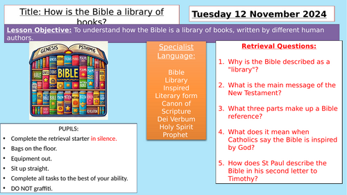 Y7: KS3 CATHOLIC RED: Prophecy and Promise - How is the Bible a library ...