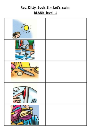 Read Write Inc - RWI Red Ditty Book resources and activities bundle ...