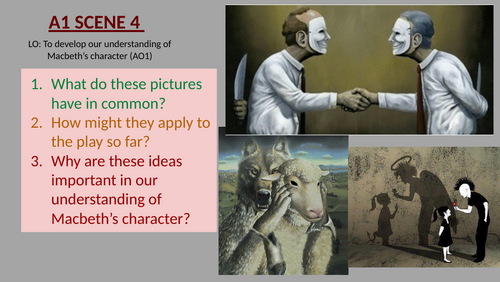 Macbeth Lessons - ACT 1 SCENE 1-5 | Teaching Resources