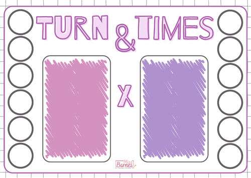 Times Tables Card Game - Turn and Times | Teaching Resources