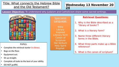 Y7: KS3 CATHOLIC RED: Prophecy and Promise - What connects the Hebrew ...