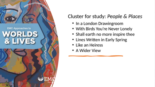 AQA Worlds and Lives Poetry Anthology - Complete Scheme of Work ...