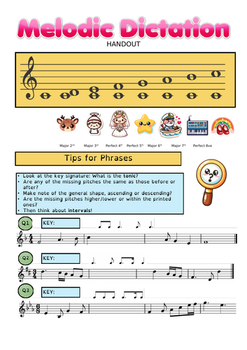 Melodic Dictation Made Engaging | Teaching Resources