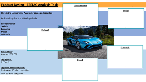 Product Analysis Worksheet - KS4 KS5 Product Design Worksheet ...