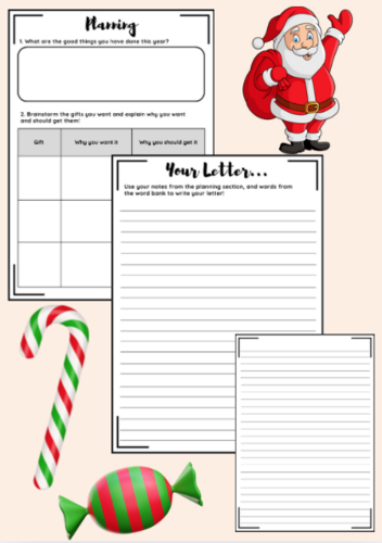 Christmas English Persuasive Writing - Letter to Santa | Teaching Resources