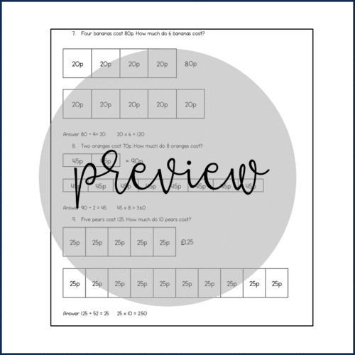 Engaging Unitary Maths Worksheet for Primary School Kids: Master the ...