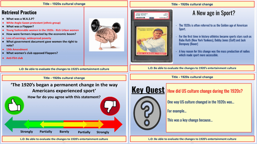 1920s cultural change - USA | Teaching Resources