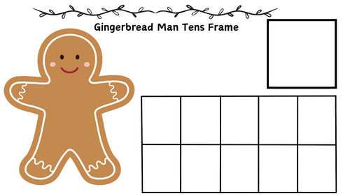 Gingerbread Theme Tens Frame | Teaching Resources