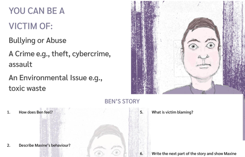 Behaviour: Victim Blaming Story, Worksheet, Lesson Plan (UK) | Teaching ...