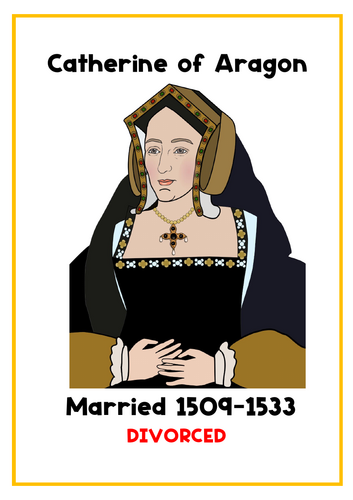 Six Wives of Henry VIII Posters | Tudors Classroom Display | KS2–KS3 ...