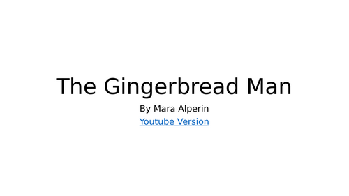 The Gingerbread Man | Teaching Resources