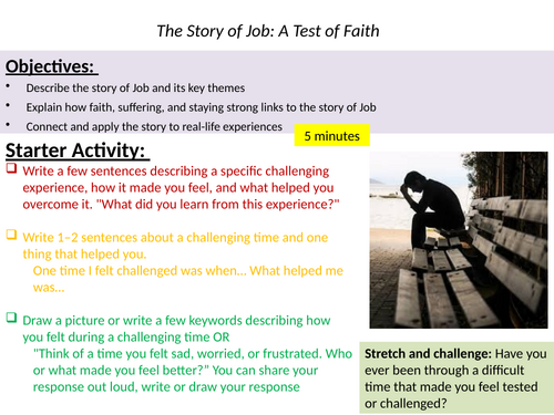 The story of Job | Teaching Resources