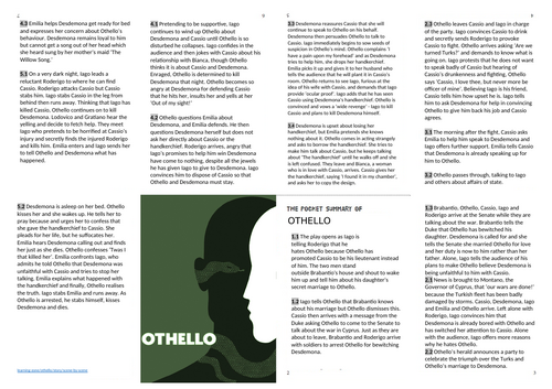 Pocketbook - Othello | Teaching Resources