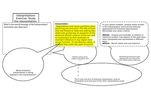Cold War Origins & Development: Interpretations Guide CAIE 9489 Paper 3 ...