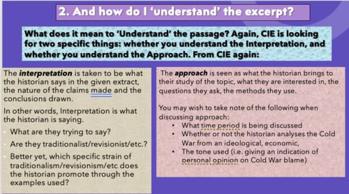 Cold War Origins & Development: Interpretations Guide CAIE 9489 Paper 3 ...