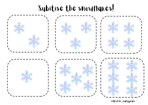 Snowflake Subitising | Teaching Resources