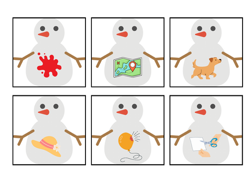 CVC snowman cards | Teaching Resources