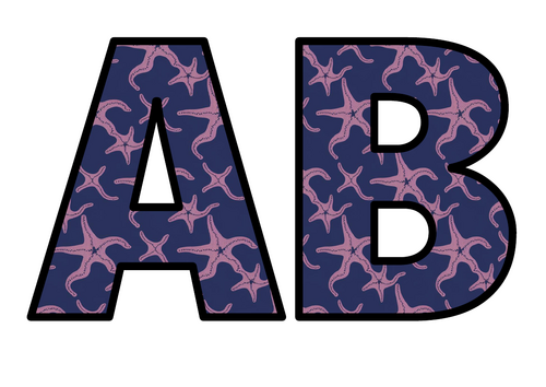 Starfish Purple NEW Lettering FULL Set Instant Display Title Whole ...
