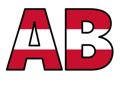 Austria NEW Lettering FULL Set Instant Display Title Whole Alphabet ...