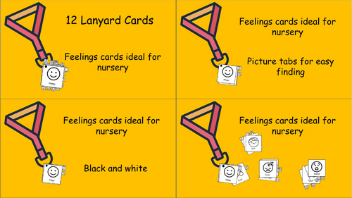 Feelings Lanyards Cards | Teaching Resources