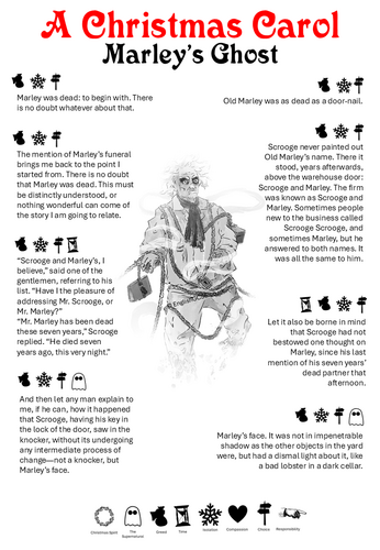 Jacob Marley A Christmas Carol | Teaching Resources