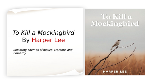Harper Lee's To Kill a Mockingbird Introductory PowerPoint Presentation ...