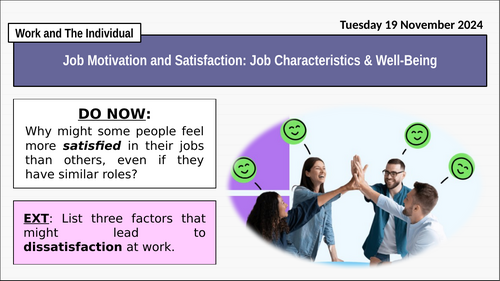 Oxford AQA A Level Psychology: JOB CHARACTERISTICS AND WELL-BEING [3.3. ...