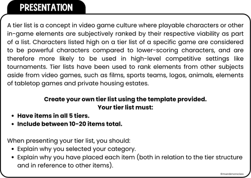 GCSE Talking & Listening Task Cards | Teaching Resources