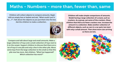Maths Numbers and counting Early Years Foundation Stage | Teaching ...