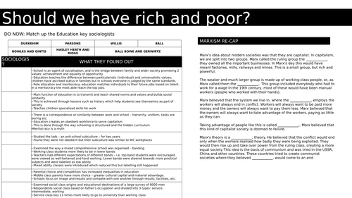 GCSE Sociology - Social Stratification (WJEC/AQA) | Teaching Resources GCSE Sociology - Social Stratification (WJEC/AQA) | Teaching Resources