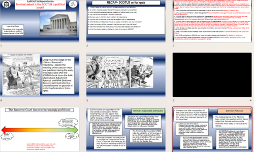 The Supreme Court- How Politicised is the Court? | Teaching Resources