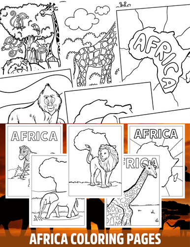 Africa Coloring Pages: Explore the Beauty of Africa Through Art ...